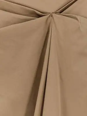 Max Mara Mxmpaggi Cotton-blend Skirt - Brown