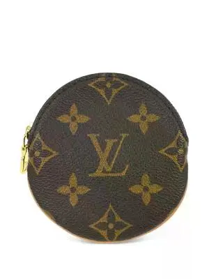 LOUIS VUITTON 2004 Monogram-pattern Coin Case - Brown