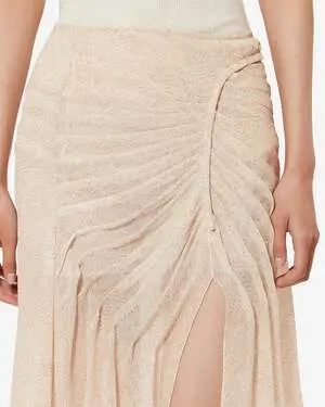 Isabel Marant Étoile Taylora Printed Silk Georgette Midi Skirt