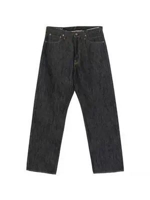 Visvim Raw-finish Wide Leg Jeans - Black
