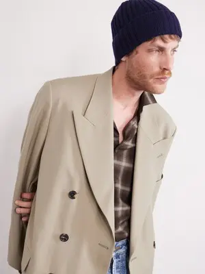 Mr P. Cairn Ribbed Cashmere Beanie