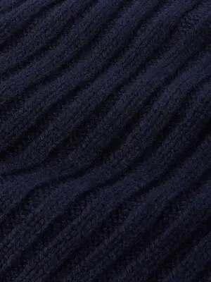 Mr P. Cairn Ribbed Cashmere Beanie