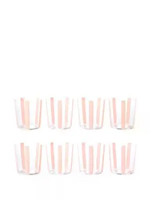 THE CONRAN SHOP Nova Stripe Glass - Pink