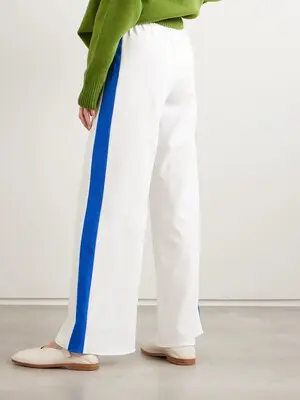 LA LIGNE Side Stripe Wide-leg Pants - White