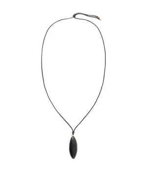JENNIFER FISHER Dagger Gold-plated Quartz Necklace - Black