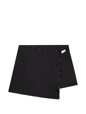 Gcds Logo-trim Mini Skort - Black