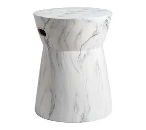 VALERIE PARR HILL Balboa Faux Marble Garden Stool Valerie - One-color