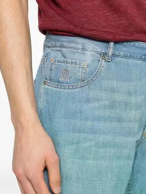 Brunello Cucinelli Embroidered Jeans