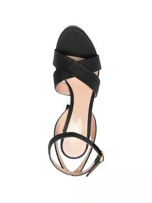 GIANVITO ROSSI Crisscross-strap Sandals - Black