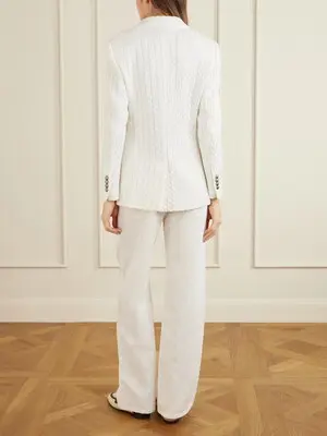 Brunello Cucinelli Cable-knit Cotton Blazer