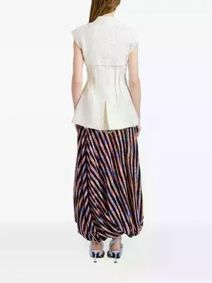 Proenza Schouler Cindle Jacquard Belted Gilet - Neutrals