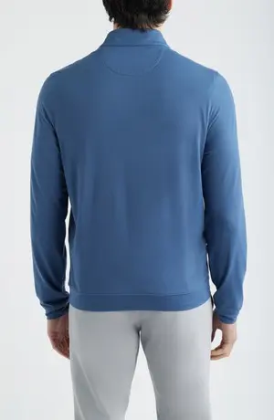Scott Barber Quarter Zip Pullover - Indigo