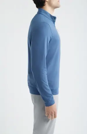 Scott Barber Quarter Zip Pullover - Indigo