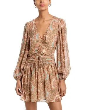 Paige Lainey Silk Dress - Surf Multi