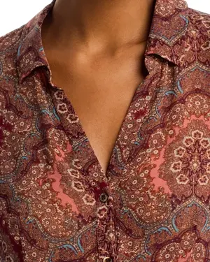 Paige Jasmeet Silk Blouse - Sunset Multi