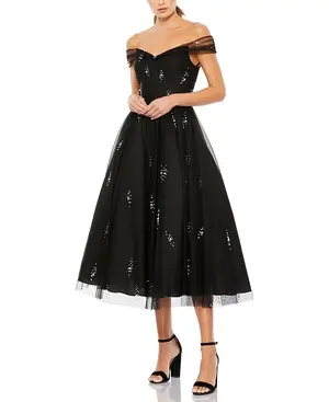 Mac Duggal Off The Shoulder Cocktail Dresses