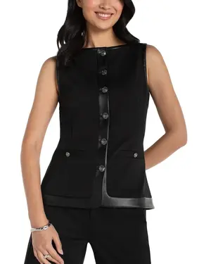 LIVERPOOL Sleeveless Button Detailed Vest