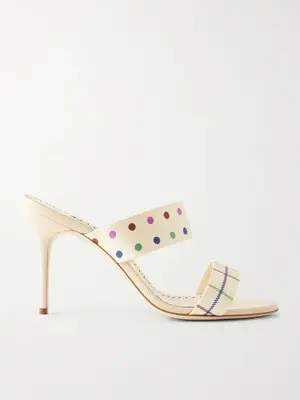 Checked Mules Clogs For Women
