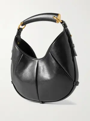 Saint Laurent Mombasa Small Leather Tote - Black