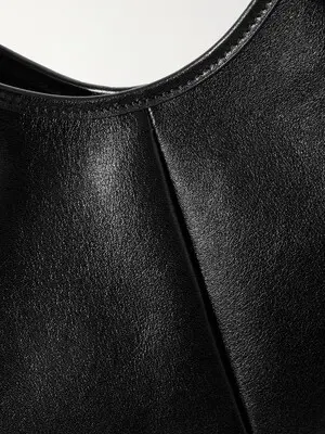 Saint Laurent Mombasa Small Leather Tote - Black