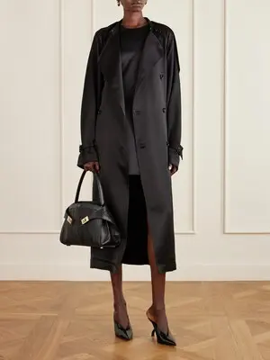 FERRAGAMO Itaca Patent-leather Mules - Black