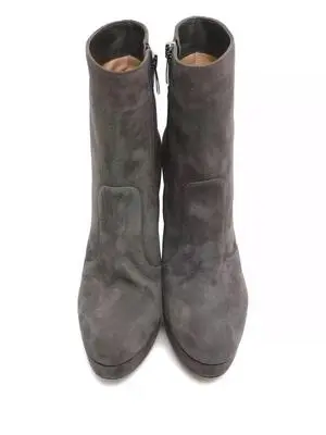GIANVITO ROSSI Suede Platform Mid-calf Boots