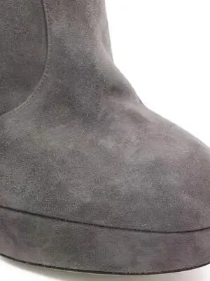 GIANVITO ROSSI Suede Platform Mid-calf Boots