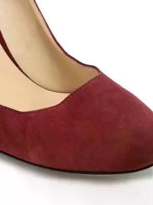 JIMMY CHOO Suede Almond Toe Stiletto Pumps