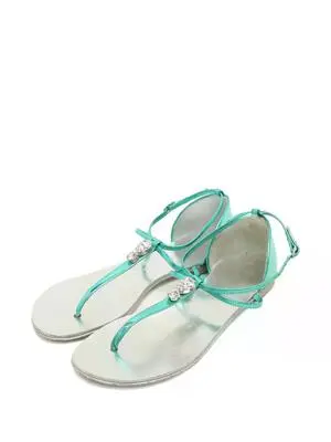 GIUSEPPE ZANOTTI Embellished Leather Sandals