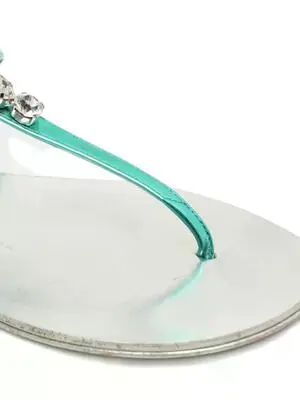 GIUSEPPE ZANOTTI Embellished Leather Sandals