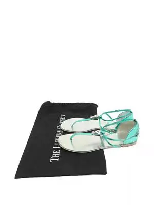 GIUSEPPE ZANOTTI Embellished Leather Sandals