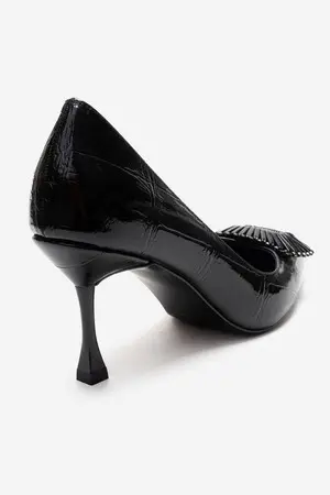 PROLOGUE SHOES Rebel Stiletto Pumps - Black Print