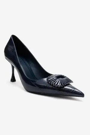 PROLOGUE SHOES Rebel Stiletto Pumps - Navy Print