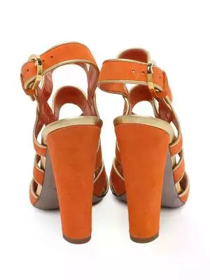 SERGIO ROSSI Strappy Suede Sandals