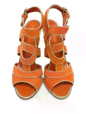 SERGIO ROSSI Strappy Suede Sandals