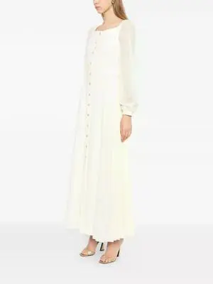 Versace Pleated Maxi Dress