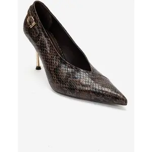 PROLOGUE SHOES Pointed-toe Stiletto Pumps - Brown Multi