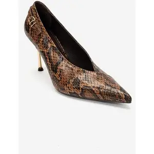 PROLOGUE SHOES Pointed-toe Stiletto Pumps - Tan Multi