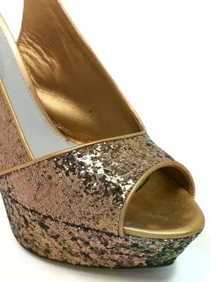 SERGIO ROSSI Slingback Platform Sandals