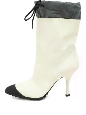 Miu Miu Panelled Lace-up Boots