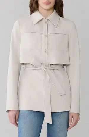Soia & Kyo Haisley Short Trench Coat - Light Oak