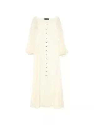 Versace Pleated Maxi Dress