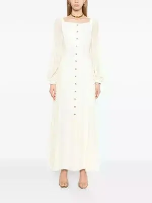 Versace Pleated Maxi Dress