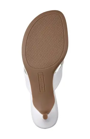 Bandolino Ammer Kitten Heel Flip Flop - White
