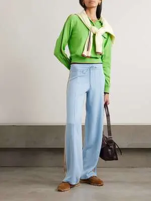 Guest In Residence Striped Cotton-blend Track Pants