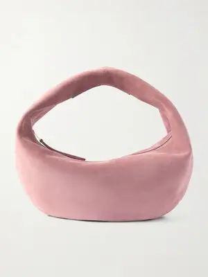 Khaite Olivia Medium Suede Tote - Pink