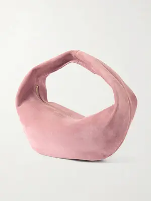 Khaite Olivia Medium Suede Tote - Pink