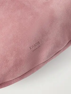 Khaite Olivia Medium Suede Tote - Pink