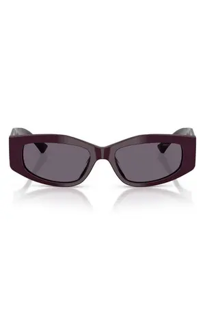 JIMMY CHOO 53mm Irregular Sunglasses - Prune/violet