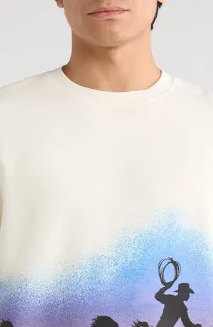 ONE OF THESE DAYS Driftin' Back Cotton Graphic Sweatshirt